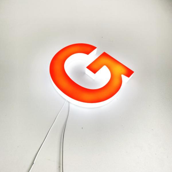 Quality Front Lit 3D Letter Sign Board Full Body Lighting for sale