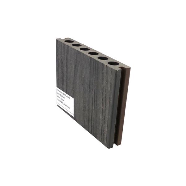 Quality ISO9001 Co Extrusion WPC Decking 146X24mm Hollow Core Composite Decking for sale