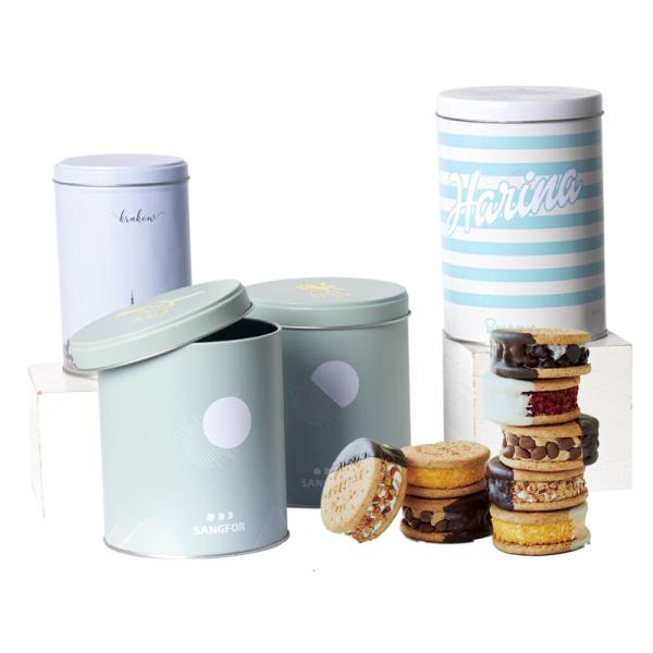 Quality Factory Direct Custom Cookie Tin Containers Metal Packaging Box Food Graded for sale