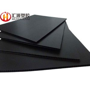 Quality Waterproof Fire Retardant Black Corrugated Plastic Sheets for sale