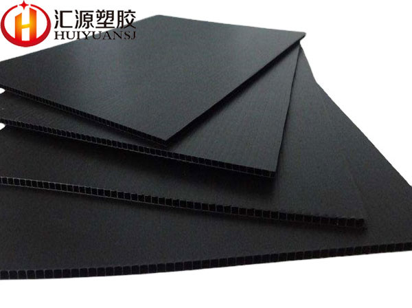 Quality Waterproof Fire Retardant Black Corrugated Plastic Sheets for sale