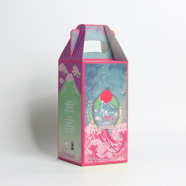 Quality Rectangle or Custom Shape Designer Digital Printer Pink Coated Paper Box for for sale