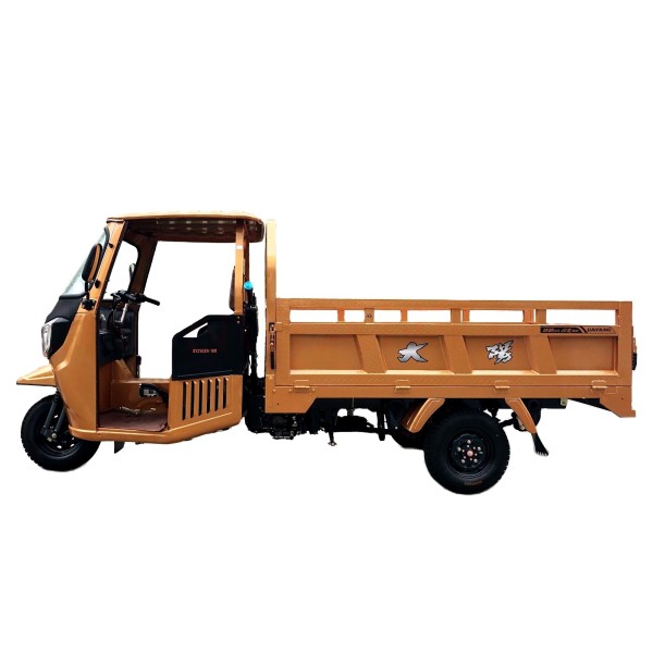 Quality Smooth Ride 200cc Water Cooling Gasoline Engine Three Wheel Cargo Tricycle with Cabin for sale