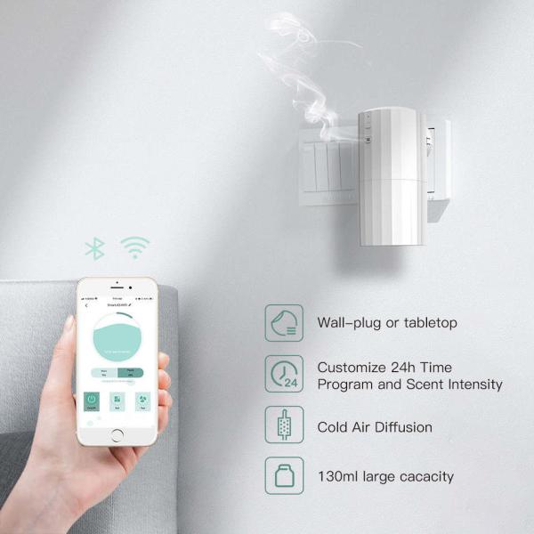 Quality HOMEFISH 130ml Wall Waterless Aroma Diffuser 110V-240V for sale