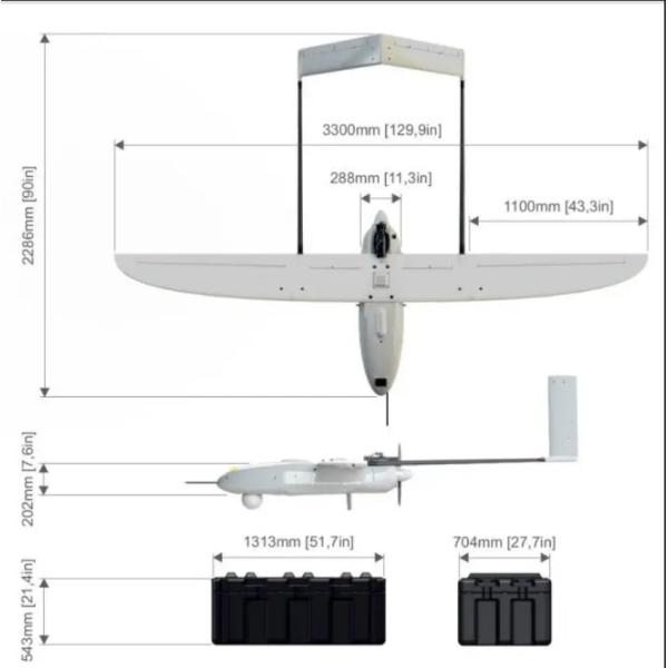 Quality Industrial Aircraft UAV Drone Long Range For Mapping Search Rescue Oil Gas Rigs for sale