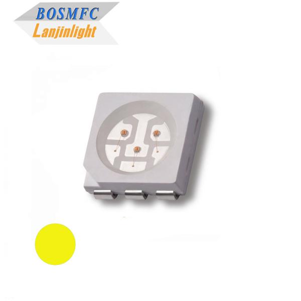 Quality 5050 SMD LED Yellow light emitting diode Amber led chip for license plate led for sale