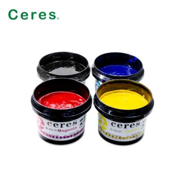 Quality Ceres Offset Uv Printing Ink CMYK Plastic PVC Fast Drying High Gloss for sale