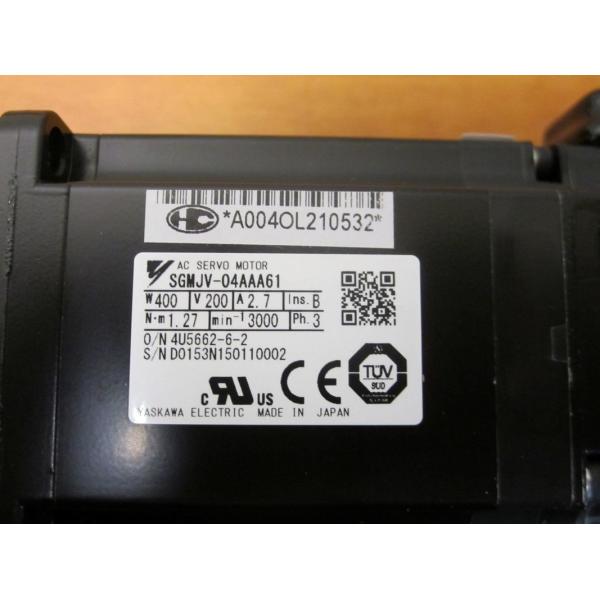 Quality SGMJV-04AAA61 AC Industrial Robot Servo Motors Synchronous Servo Motor for sale