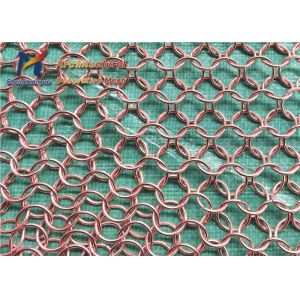 Quality 316L Stainless Steel Chainmail Curtain 1.5mm 30mm Wire Mesh for sale