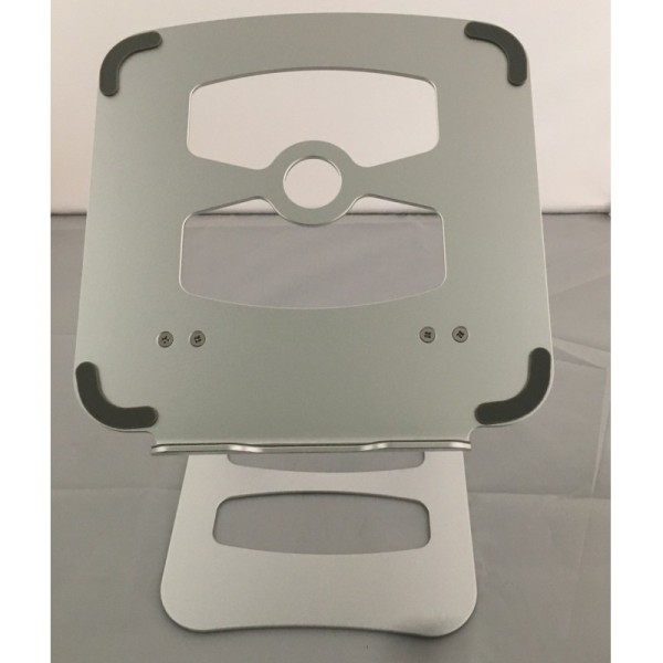 Quality Silver Anodic oxidizing Metal Laptop Stand Tablet Desk Holder 238*250*3MM for sale