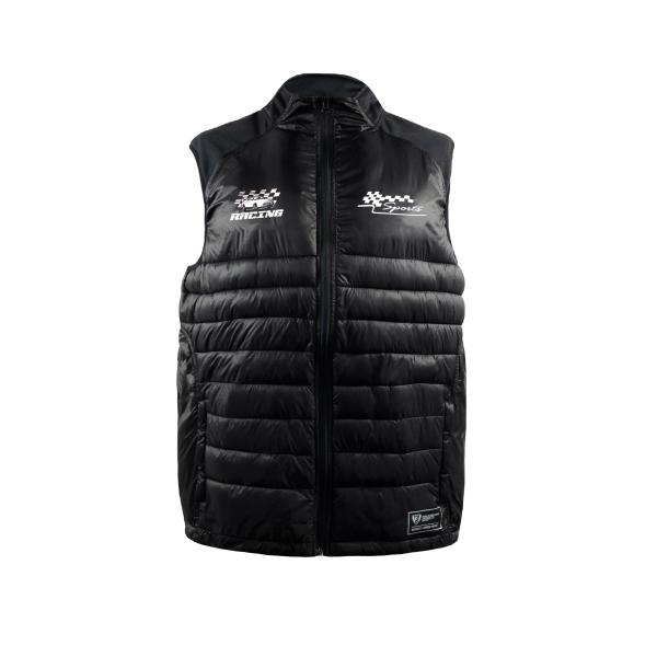 Quality Winter Moto Biker Style Custom Logo Work Wear Uniform Softshell Puffer Vests for Men for sale