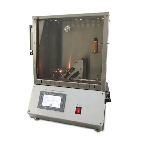 Quality 45 Degree Flammability Flame Testing Equipment For Material Fire Safety Evaluation for sale