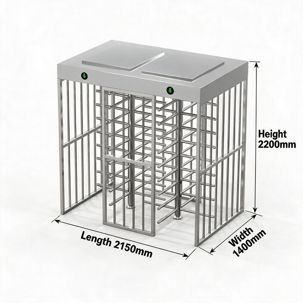 Quality CE Approved Single Passage Full Height Turnstiles Entrance Security System for sale