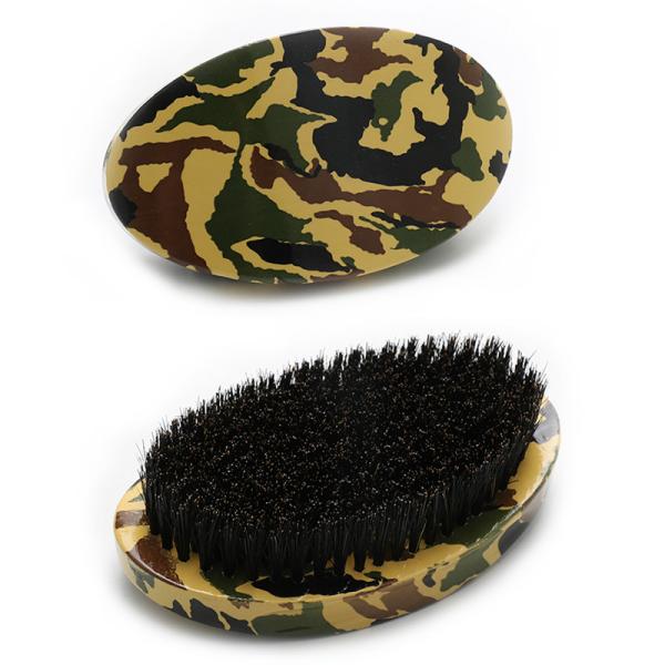 Quality Custom Logo Wooden 360 Wave Brush Medium Soft Hard Textures Curved Brush for sale