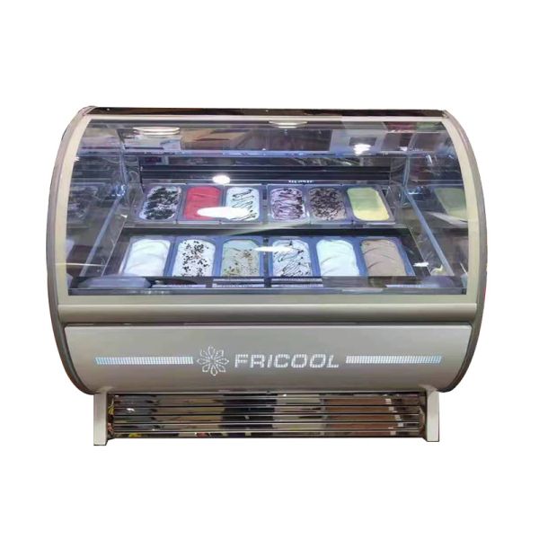 Quality Commercial Refrigerated 500L Small Display Freezer For Ice Cream 7.5 AMPS for sale