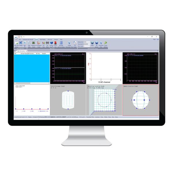 Quality Desktop SWAE Software Acoustic Emission Detector with 5V 28V Phantom Power and Multi-Channel Waveform Display for sale