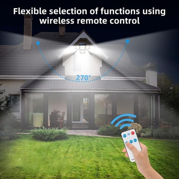 Quality Solar Powered Motion Sensor Flood Lights Outdoor Waterproof Solar LED Floodlight for sale