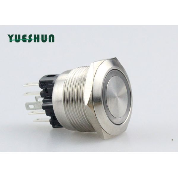 Quality Illuminated Momentary Push Button Switch , Flat Style Push Button Momentary Switch for sale