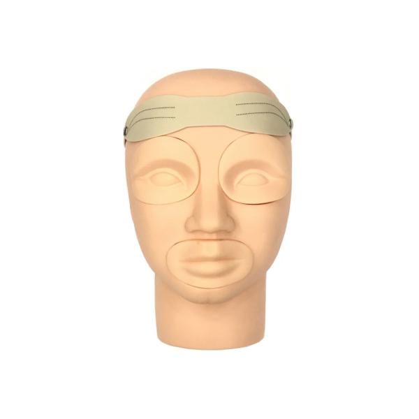 Quality Rubber Inkless Double Sided Eyebrow Tattoo Fake Skin With Headband for sale