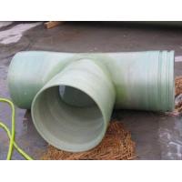 Quality Three Way Four Way Fiberglass Pipe Elbow Tee FRP GRP Equal And Reducing Tees 6m for sale