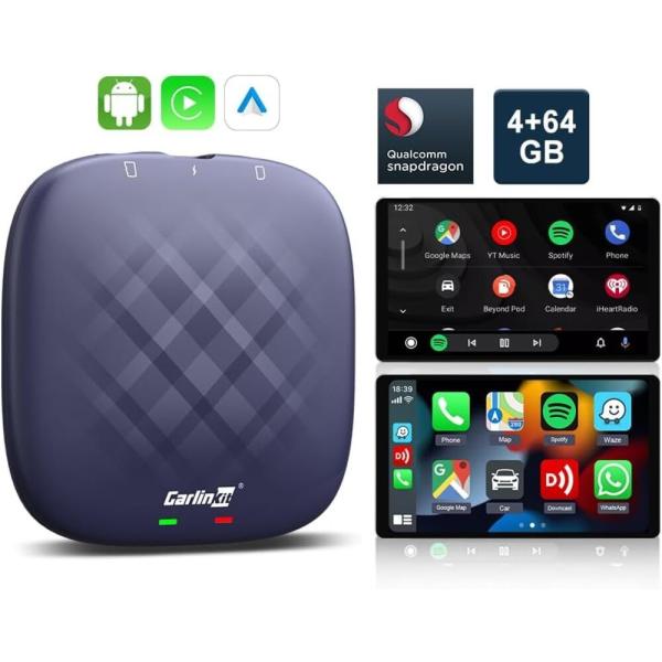 Quality 4GB 64G 8 Core Android 13 Carplay Android Auto Ai Box Wireless Adapter Carlinkit for sale