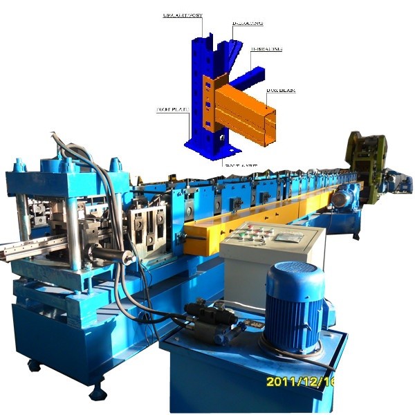 Quality Teardrop Rack Upright Rolling Forming Machine GI 90mm Shaft for sale