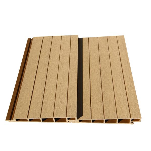 Quality Fireproof Villa Exterior Wall Cladding 185x30mm Grooved Panels for sale