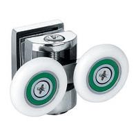 Quality 22-26mm Wheels Hanging Sliding Glass Door Rollers 30kg Stress Capacity for sale
