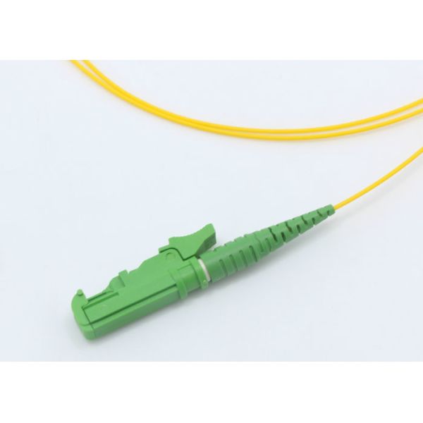 Quality IEC Grade B Simplex 0.9mm Fiber Pigtails Patch Cords E2000 APC for sale
