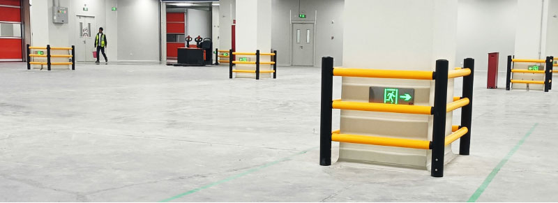 Building Post Safety Barrier