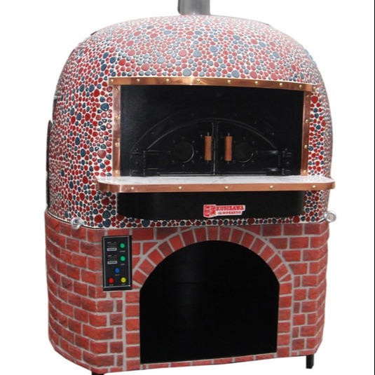 Quality Ceramic Tiles Round Italy Pizza Oven Lava Rock Wood Fire for sale