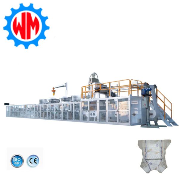 Quality High Speed Full Servo Baby Diaper Making Machine PLC Control with Lower Energy for sale