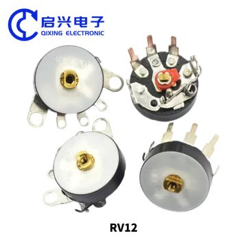 Quality RV12 Linear Carbon Film Rotary Thumbwheel Potentiometer With Switch 5k 10k 100k for sale