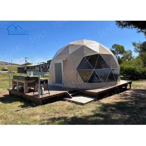 Quality Romantic Eco Glamping Dome Tent , Geodesic Luxury Hotel Tent for sale