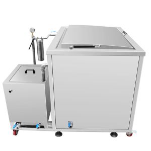 Quality PLC Control 61L Industrial Ultrasonic Engine Cleaner With Oil Filter System for sale