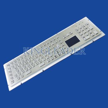 Quality IP65 Rugged Kiosk Metal Industrial Keyboard With Touchpad Function Keys And for sale