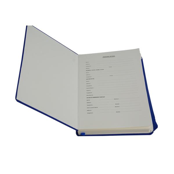 Quality Cloth Fabric Hardcover Journal Printing Planner Custom Hardbound Notebook for sale