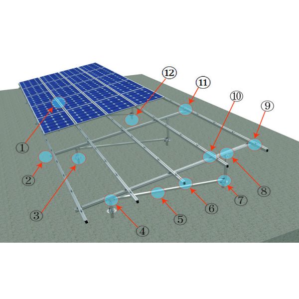 Adjustable Aluminum Solar Panel Mounting Kit Systems , PV Solar ...