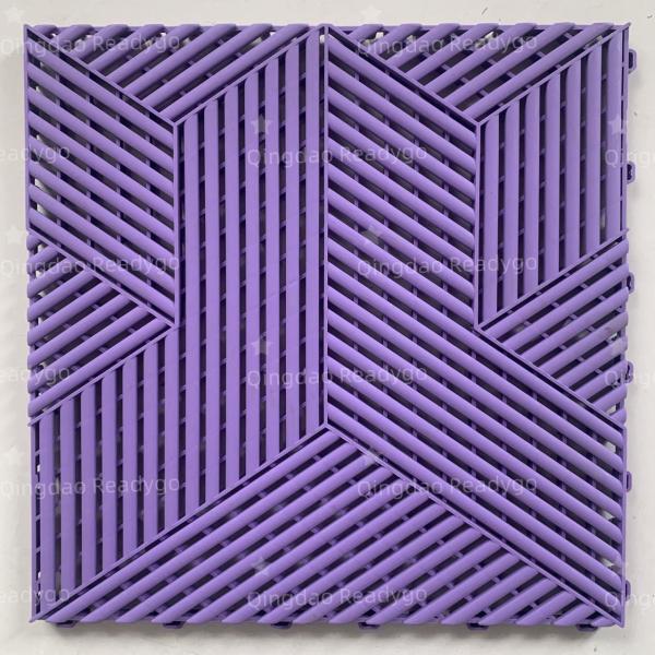 Quality SILK Strength car grate plastic modular interlocking tiles PP garage floor tiles for sale