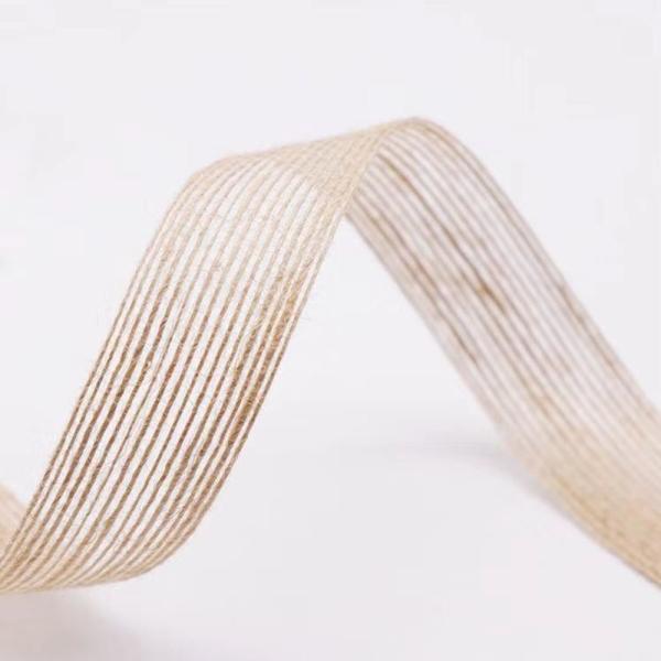 Quality Customize Loose Weave Burlap Ribbon For Gift Packing Decoration for sale