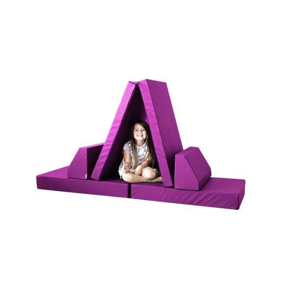 Quality Safe And Indestructible 6 Piece Configurable Foam Play Couch for sale