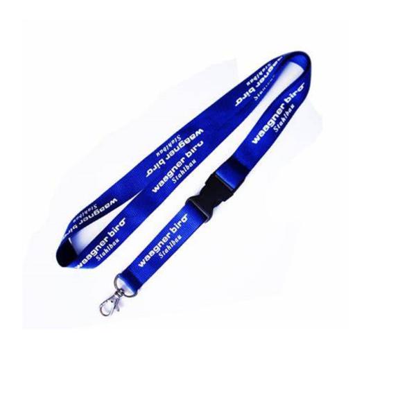 Quality Personalized Breakaway Flat Polyester Lanyard Plastic Woven Pantone Color for sale