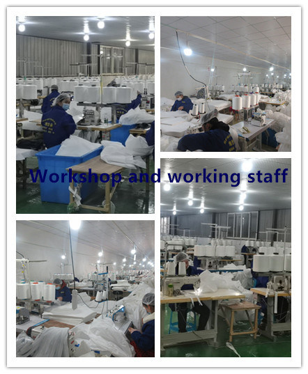 Industrial Safety PPE Protective Clothing Disposable Microporous Coveralls with Bootscover