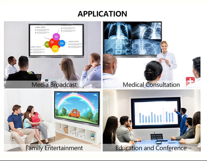 Smart Interactive Whiteboard 65" Interactive Display Interactive Flat Panel For Kids 10