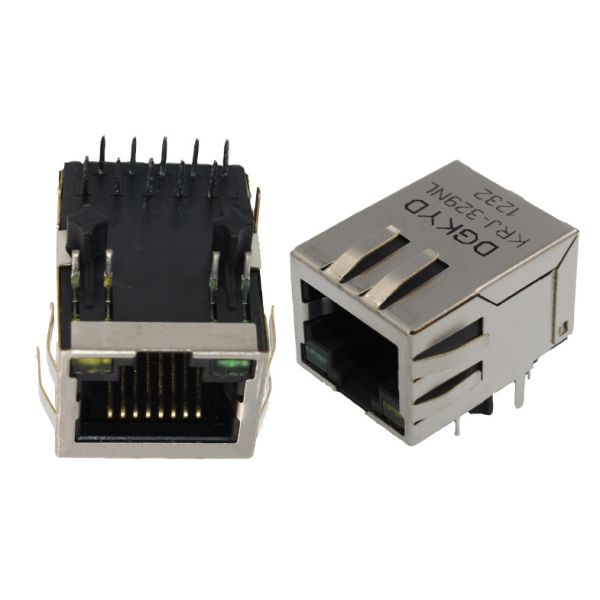 Quality Shielded Gigabit ehternet RJ45 PCB Connector with Transformer RJ45 Network socket for sale