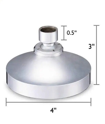 Quality 71mm Outer Diameter Round Spray Shower Head Shower Room Accessories for sale