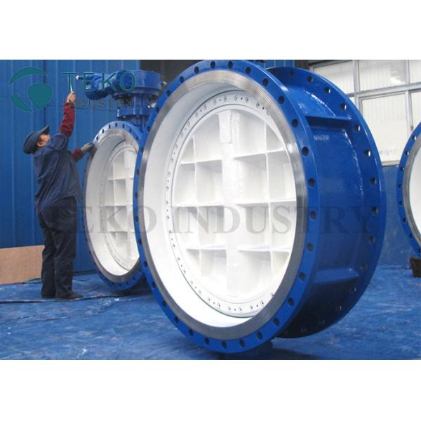 Quality Soft Seated Two Flanged End Eccentric Butterfly Valve For Clear Water for sale
