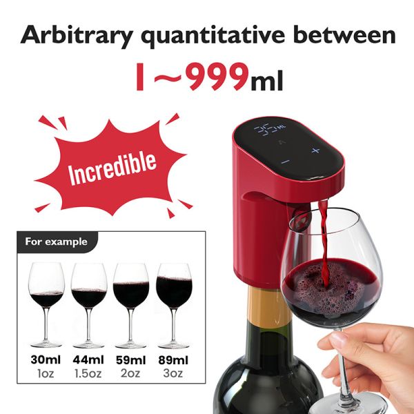 Quality Lithium Battery Smart Wine Pourer Type C Charging DC 5V for sale