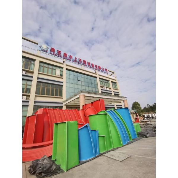 Quality Large Capacity Boomerang Pool Slide Water Park Water Slide For 2-3 People for sale