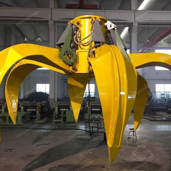 Quality Orange Peel Type Hydraulic Grab Bucket Robust Structure Q355 material for sale